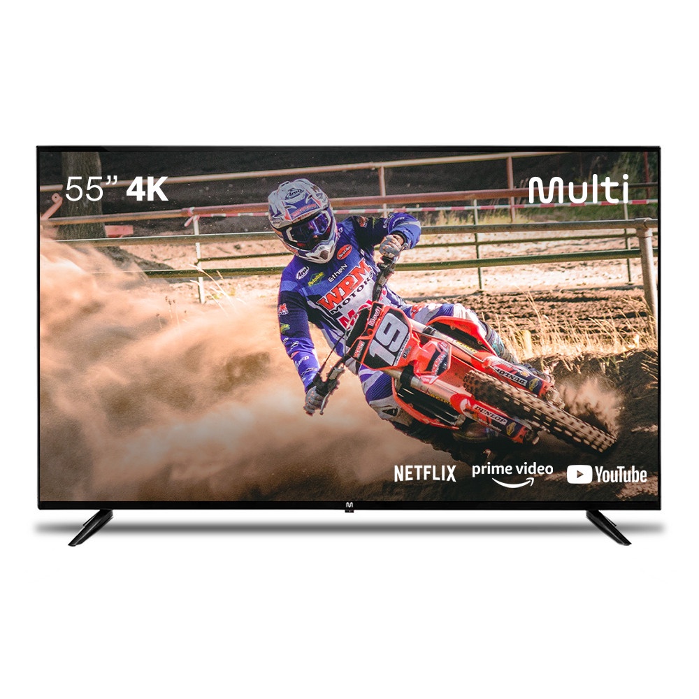 Smart TV QLED 55 4K Multi Android 3 HDMI 2 USB - TL060M | Shopee Brasil
