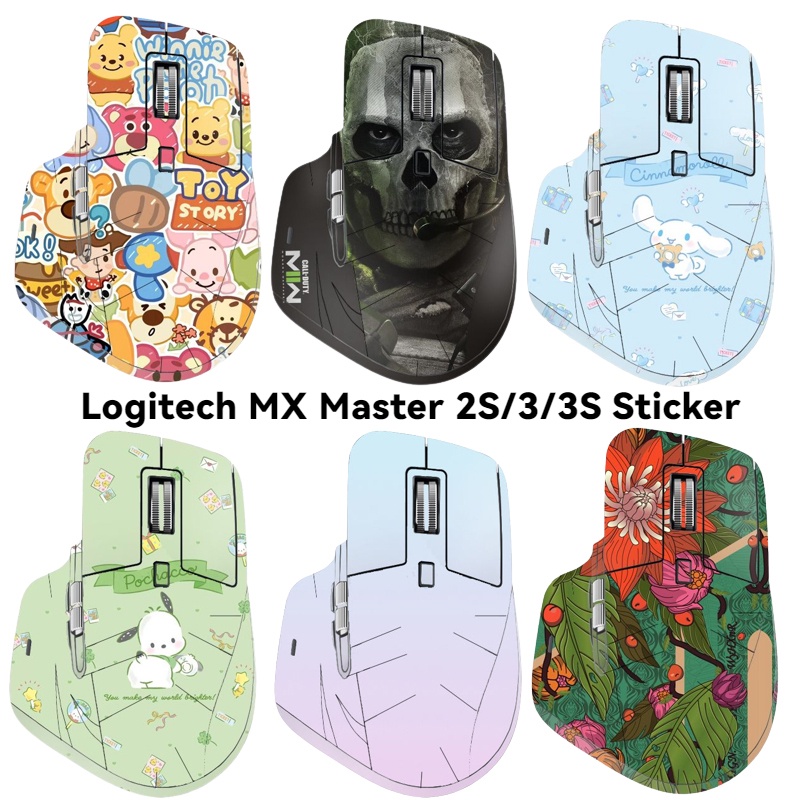 Para Logitech MX Master 3/3S Mouse Sticker Criativo Anti-Riscos 2S DIY ...
