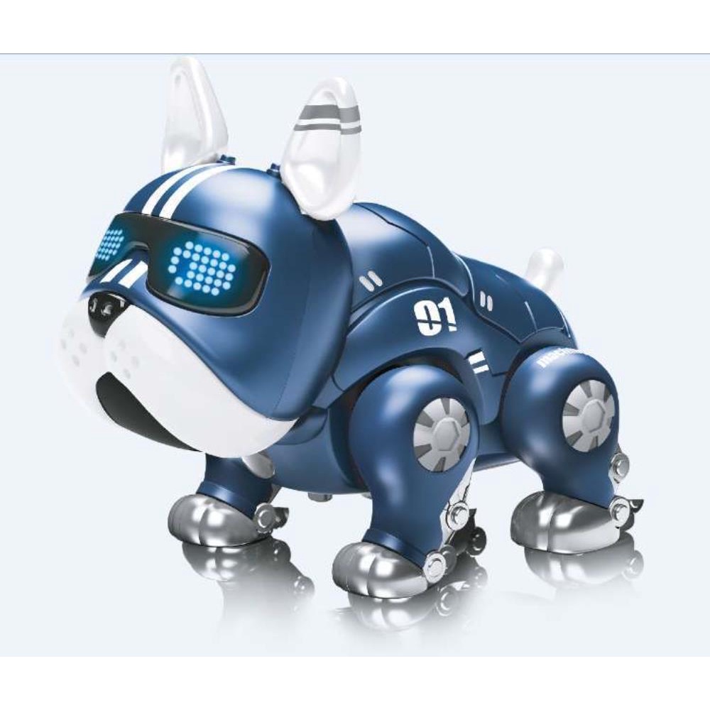 Cachorro Robô Articulado Dançarino Com Luz Som Dog Dance - Faz a Boa!