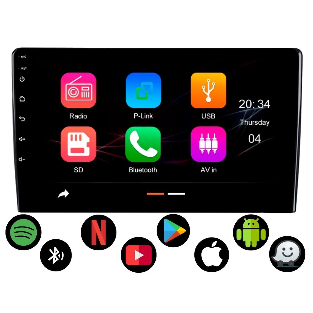 Multimídia para Carro MP5 9 Polegadas Compatível com Android Auto Carplay R8 | Shopee Brasil