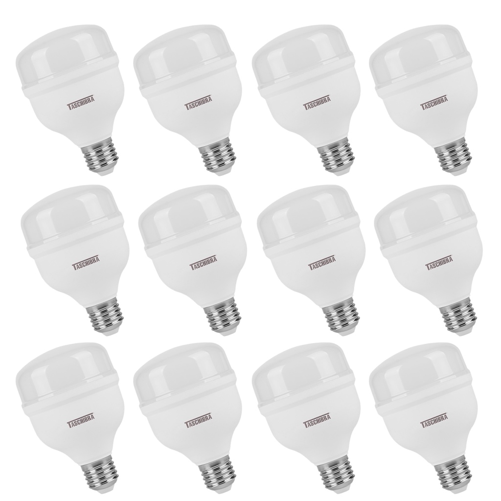 Lâmpada LED Bulbo 30W E27 Pack3 6500K Taschibra Kit 4 Unid | Shopee Brasil