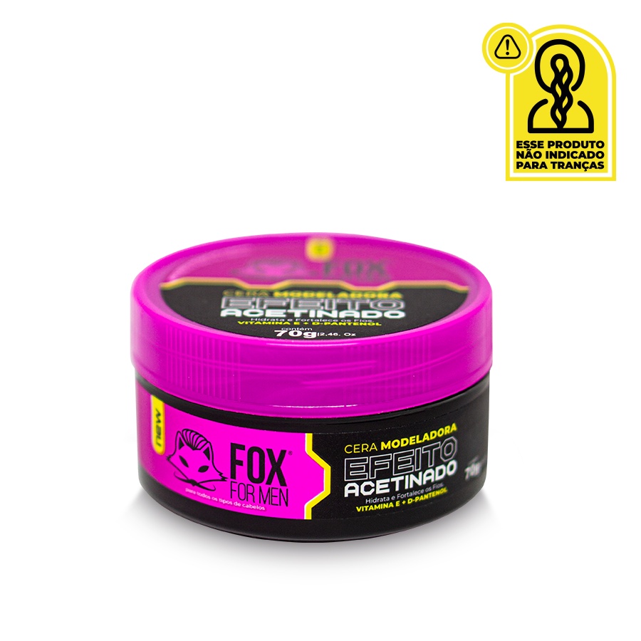 Cera Modeladora Efeito Acetinado - 70g - Fox For Men | Shopee Brasil