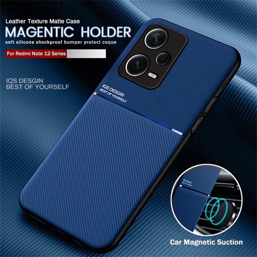 Redmy Note 12 Pro + 5G Capa De Couro Magnético Para Redmi Note12 Plus ...