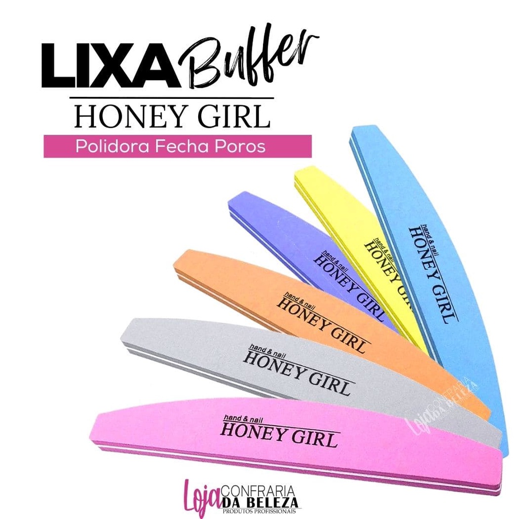 Lixas Buffer Honey Girl 05 UNIDADES Polidora Fecha Poros | Shopee Brasil