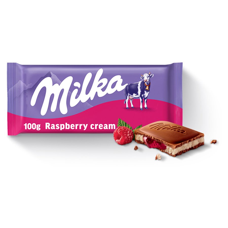 CHOCOLATE MILKA RASPBERRY 100G | Shopee Brasil
