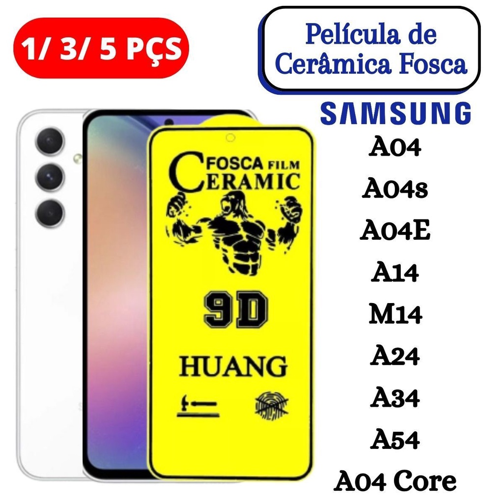 Pelicula Fosca de Ceramica para Modelos Samsung Galaxy A04/ A04s/ A04E/ A04 Core/ A14/ M14/ A24 ...