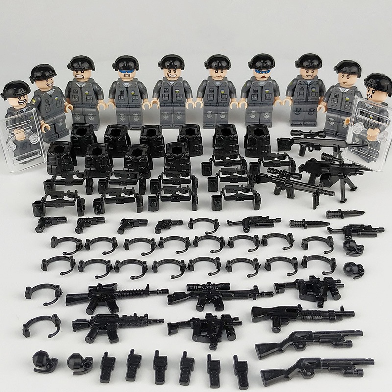 Entrega 24 horas Mercadorias de Lego Army Series Compatível com Militar ...