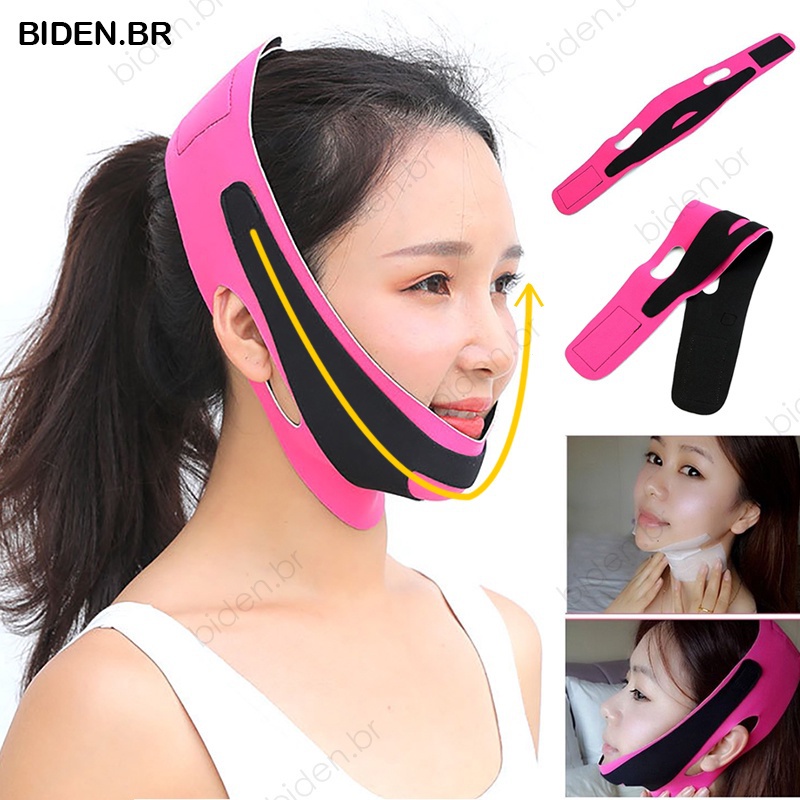 Elastic face-lifting with chin and cheeks lift | Shopee Brasil