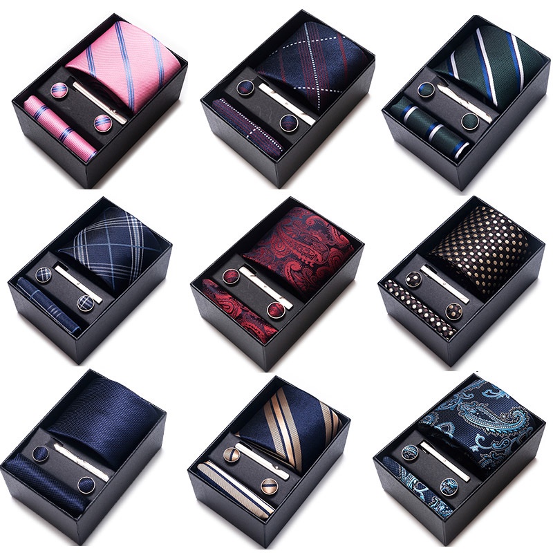 8 Cm Men's Gravata Slim-Fit Tie Six-Piece Gift Box Business Formal ...