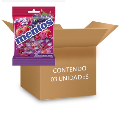Mentos Berry Mix Bag Individual contendo 3 pacotes de 62,1g cada ...