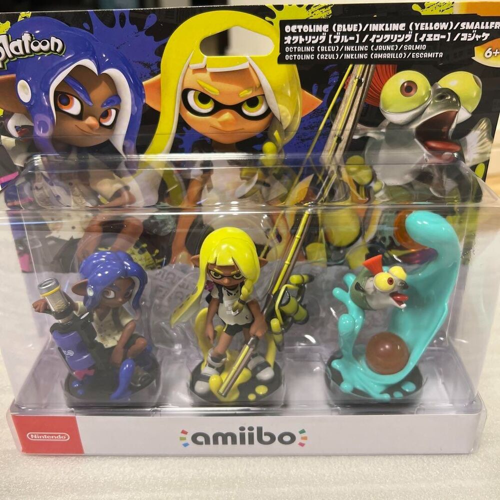 Splatoon 3 Amiibo Octling Inkling Smallfry 3Pack Set Nintendo Switch ...
