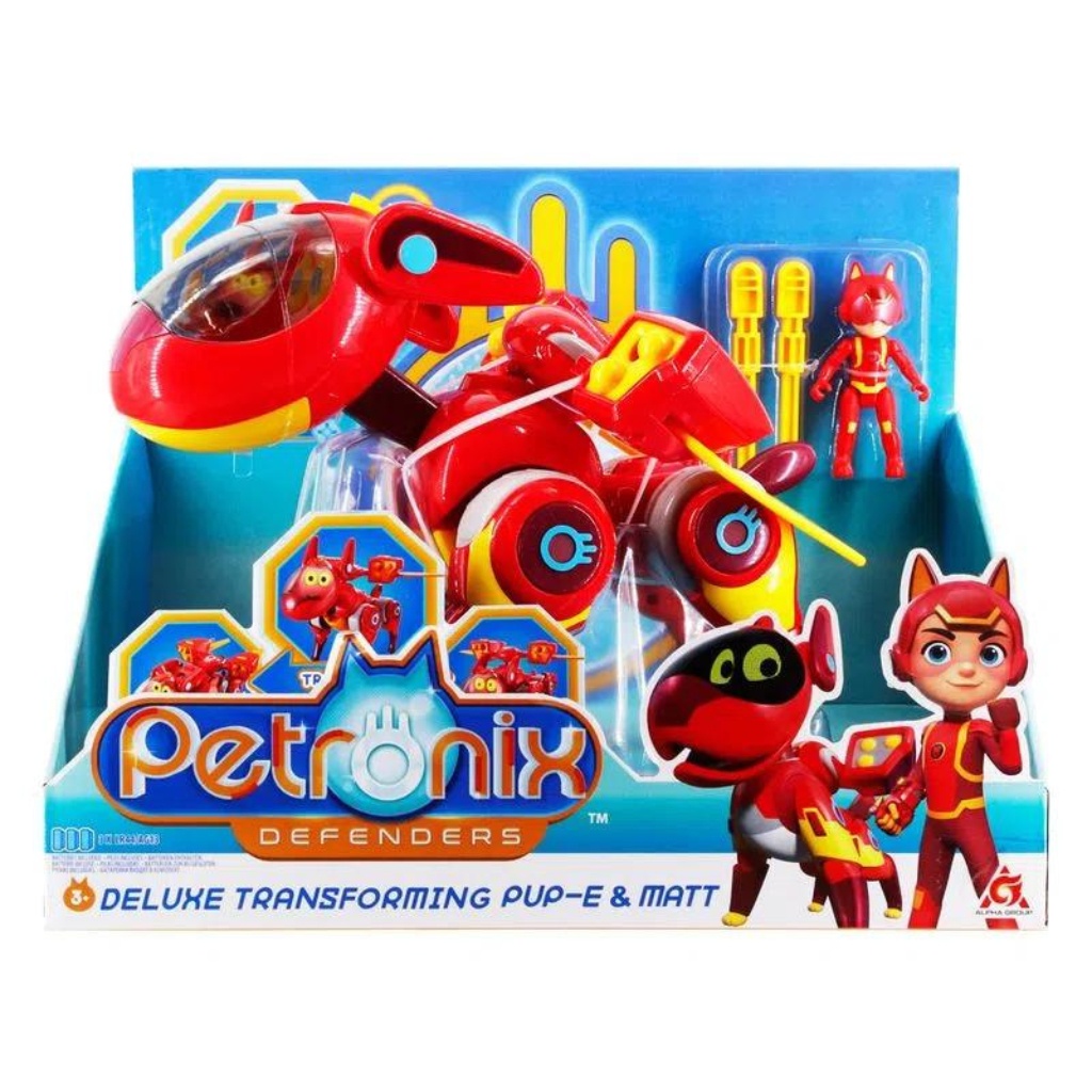 Veículo Com Boneco Pup-e E Matt Petronix Defenders F01144 - Fun ...