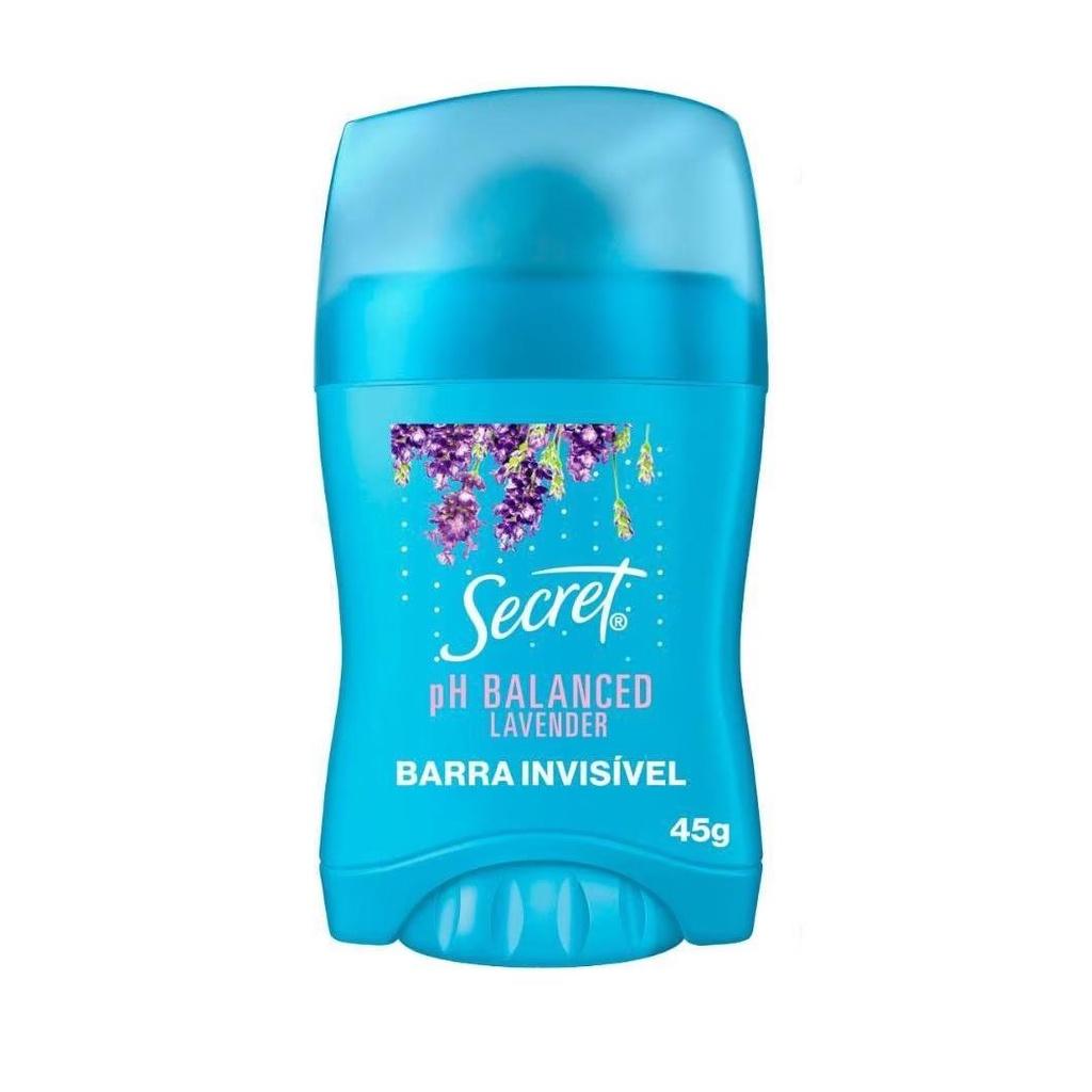 Desodorante Em Barra Secret pH Balanced Lavender 45g | Shopee Brasil