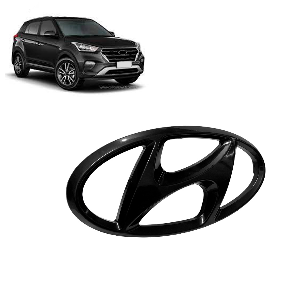 Logo Emblema Grade Creta 2019 2020 2021 2022 Black Piano | Shopee Brasil