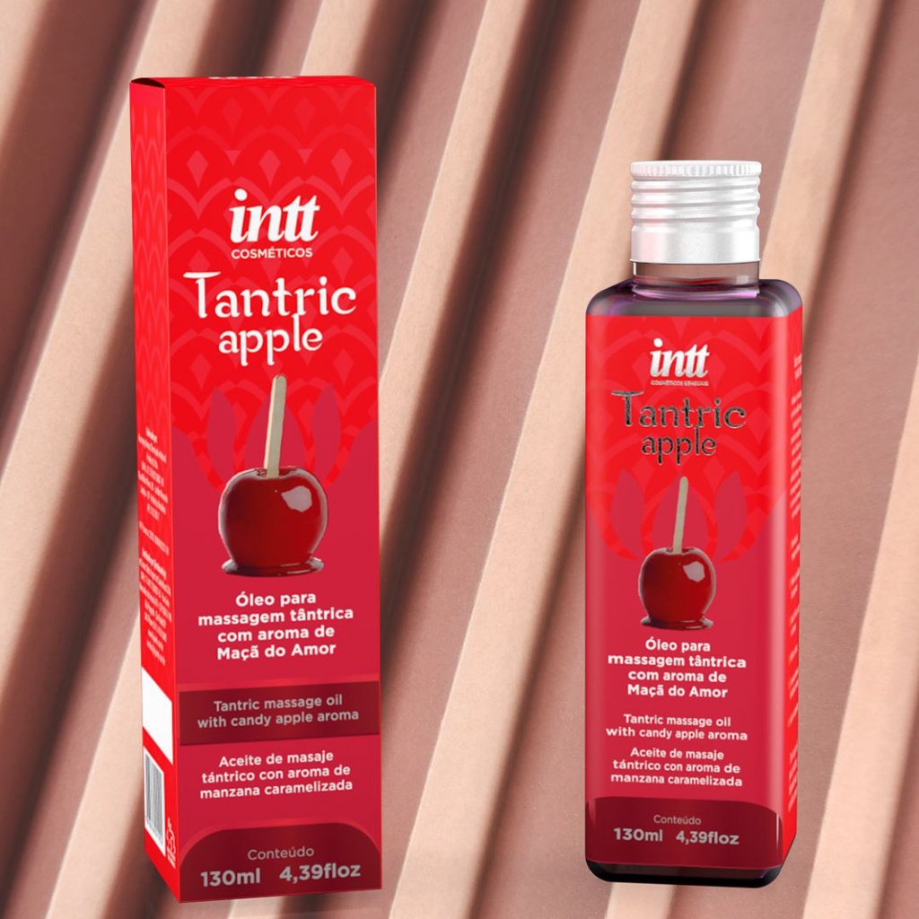 OLEO TANTRIC APPLE PARA MASSAGEM TANTRICA AROMA MACA DO AMOR 130ML INTT ...