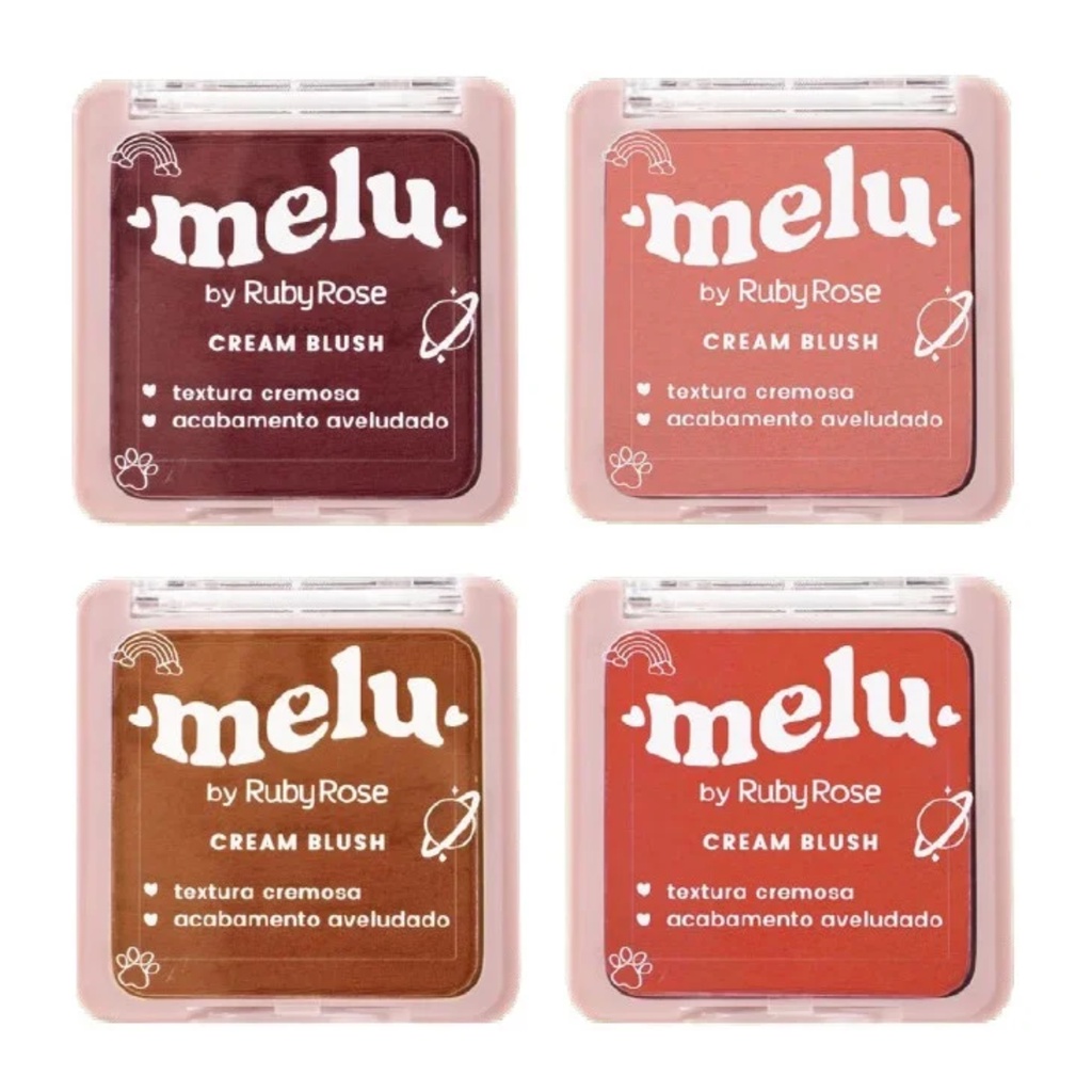 Blush Cremoso Cream Blush - Melu by Ruby Rose | Shopee Brasil