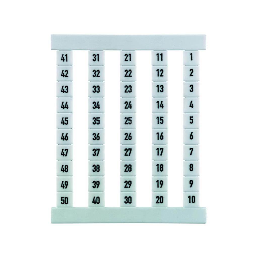 Kit 10 Marcadores Dekafix 1-50 5FS Branco Weidmuller | Shopee Brasil