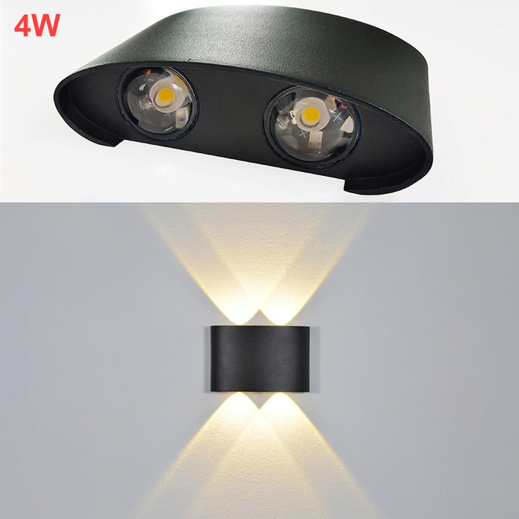 Arandela Led Meia Lua 4W Parede Branco Quente 4 Fachos | Shopee Brasil