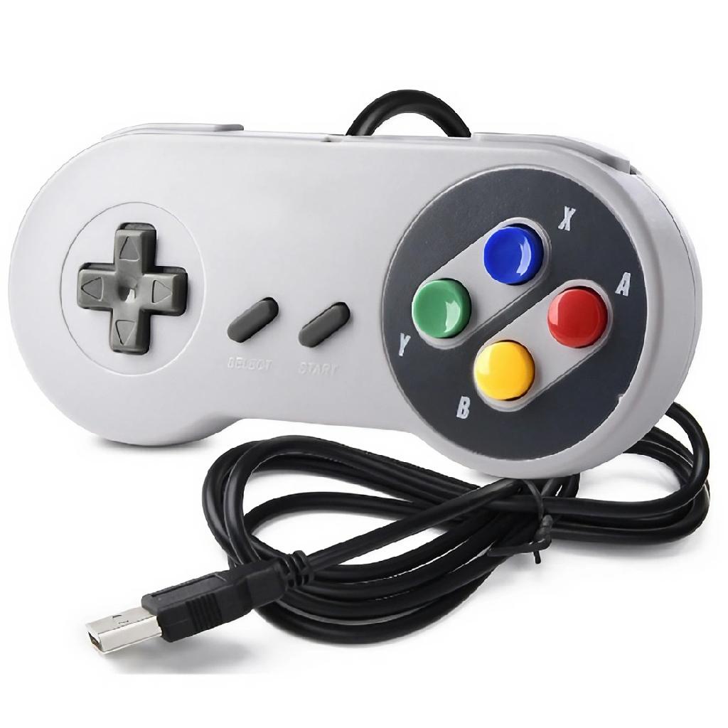 Controle Joystick USB Gamer Super Nintendo SNES Para PC Win Mac Linux ...