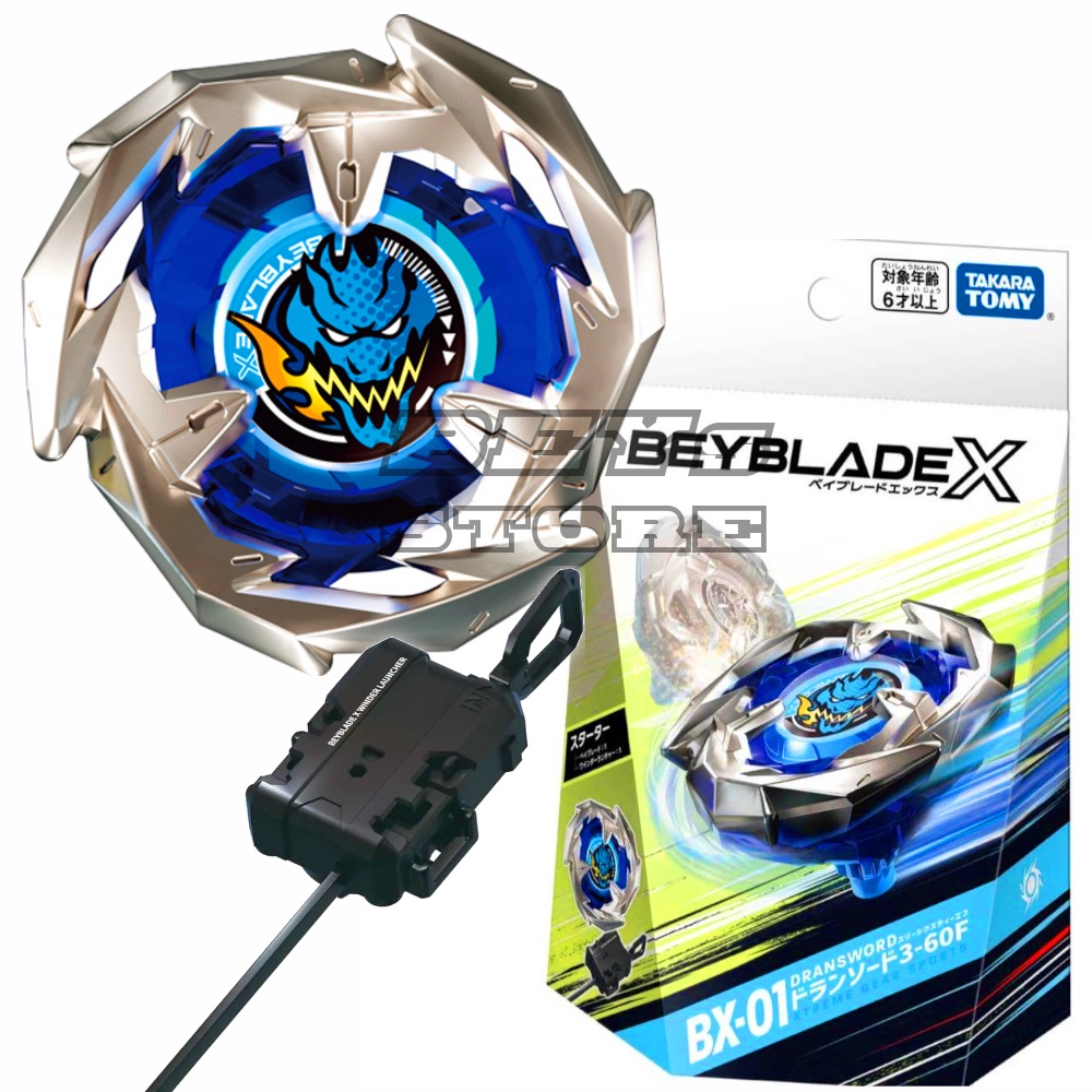 Beyblade X BX-01 DRAN SWORD 3-60F - Takara Tomy | Shopee Brasil