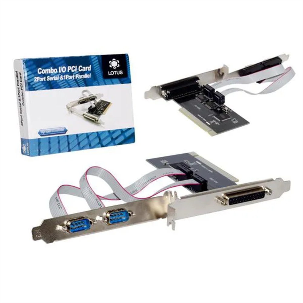 Placa Pci 2 Serial 1 Paralelo Lotus | Shopee Brasil