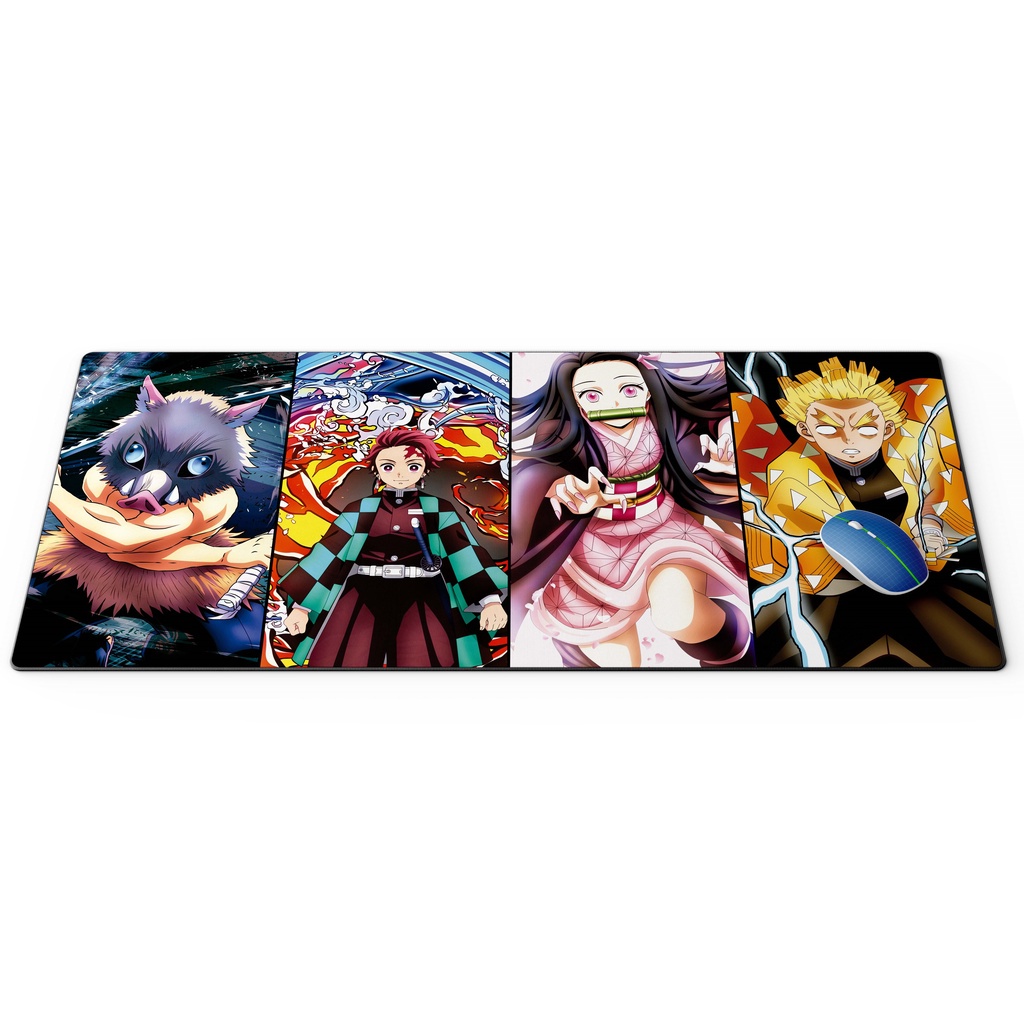 Mouse Pad Gamer 65x25 Demon Slayer Nezuko Tanjiro Inosuke | Shopee Brasil