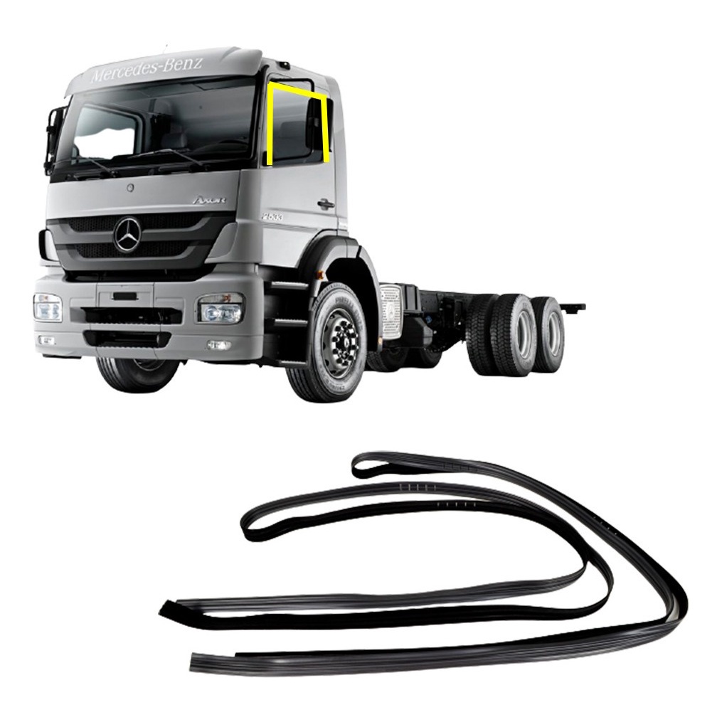 Jogo Borracha Canaleta Caminhao Mercedes Axor E Fsk | Shopee Brasil