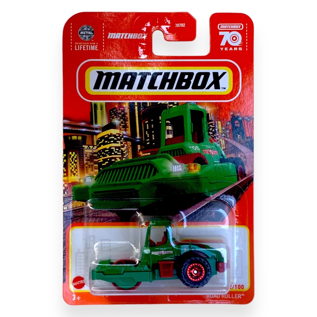 Miniatura Trator Rolo Compressora Matchbox Road Roller | Shopee Brasil