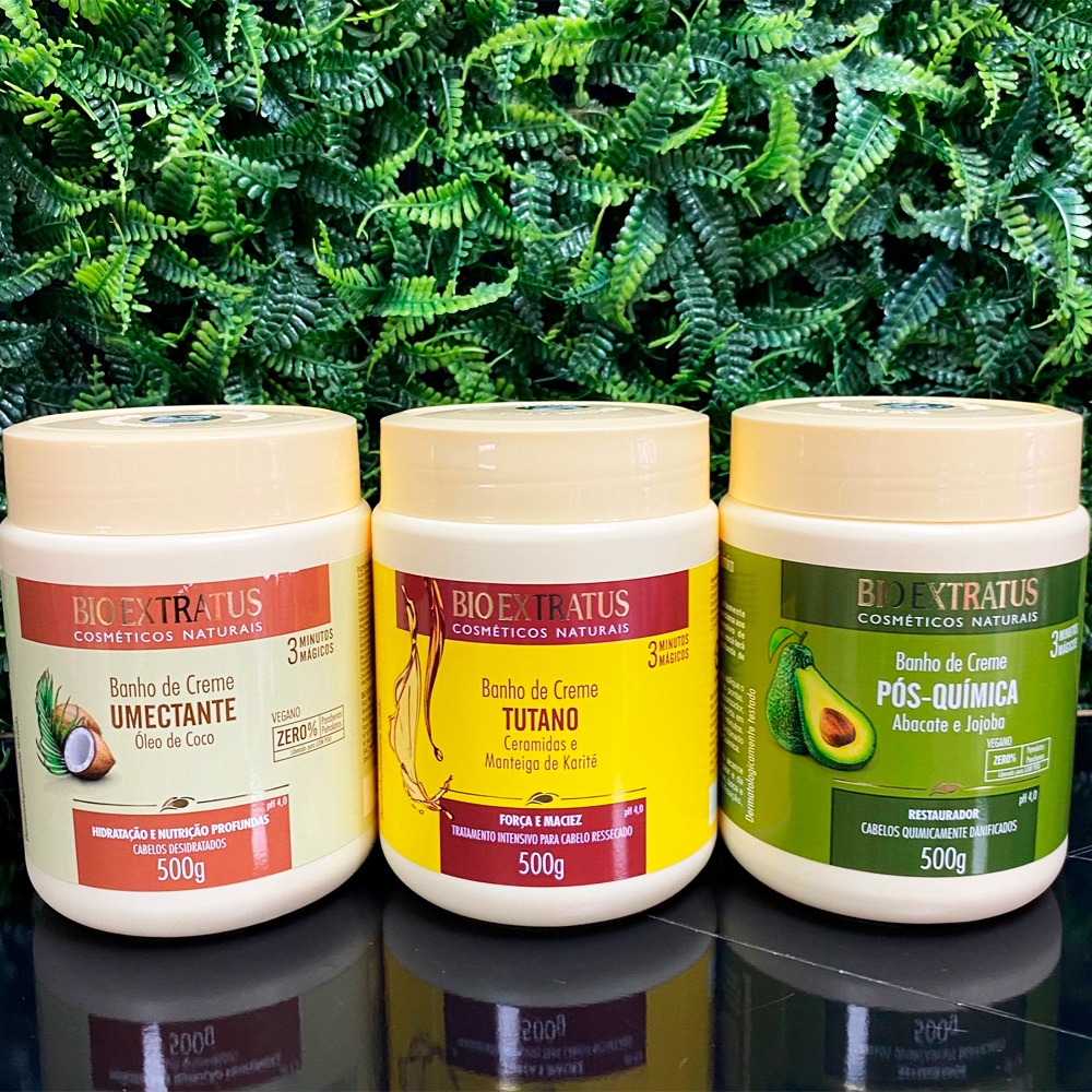 Kit Cronograma Capilar Bio Extratus 500ml 3 Un | Shopee Brasil