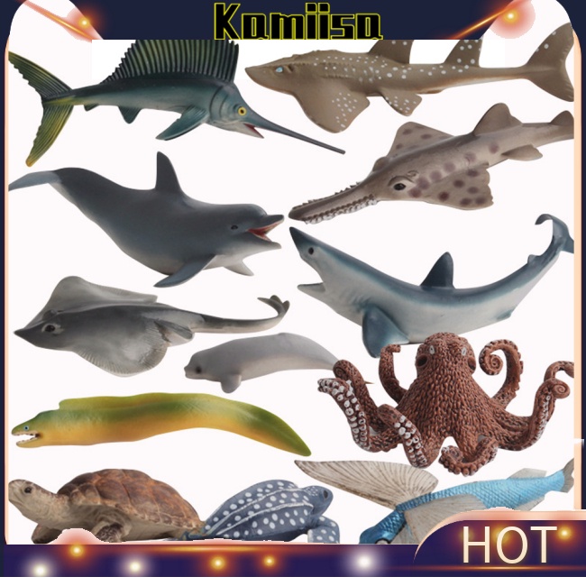Kami Realistic Marine Animal Action Figures Simulação De Figuras De ...