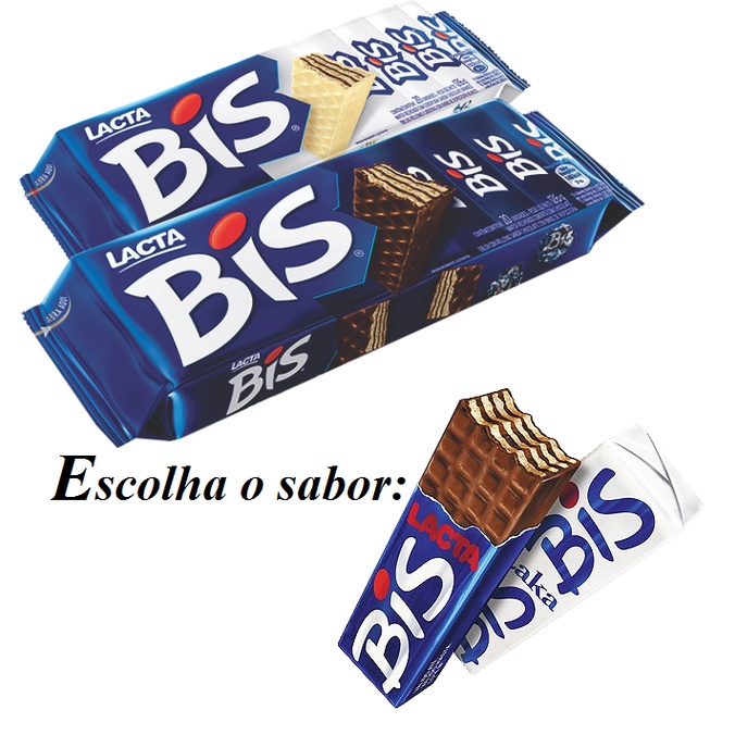 Bis Wafer Chocolate Lacta 100.8g - kit com 3 bandejas | Shopee Brasil