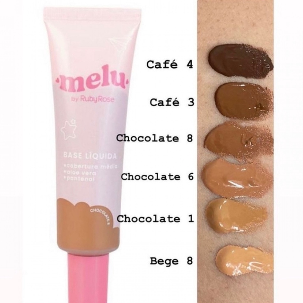 Base Liquida Melu Cor Cafe 3 - Ruby Rose | Shopee Brasil