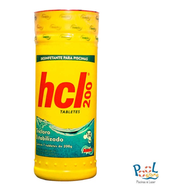 Tubete Pastilha De Cloro Hcl 200 Hidroall- 7 Un. | Shopee Brasil