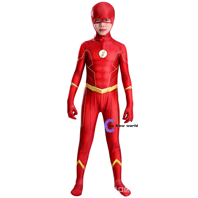 Boy The Flash Muscle Superhero Fancy Dress Kids Fantasy Fantas | Shopee ...
