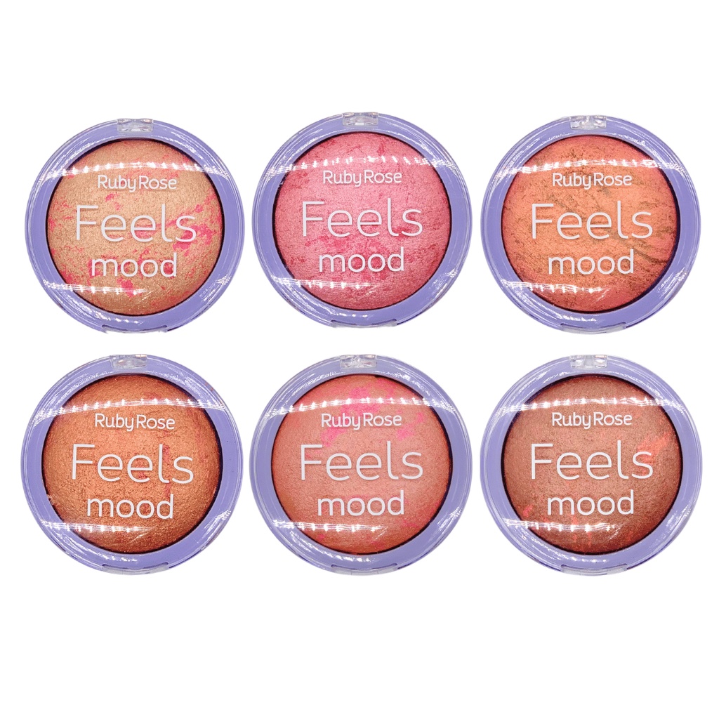 Baked Blush Compacto Feels Mood - Ruby Rose | Shopee Brasil