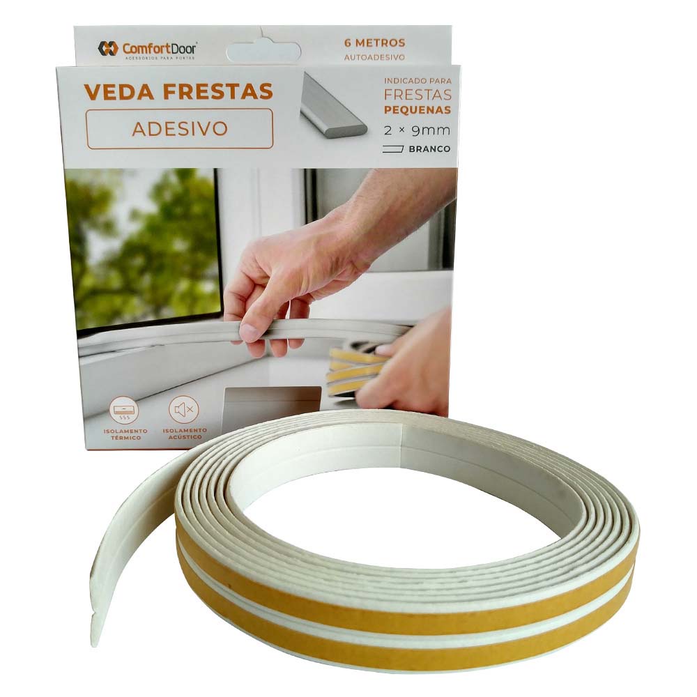 Veda Frestas Janela Porta 2mm Comfort Door - 6 Metros | Shopee Brasil