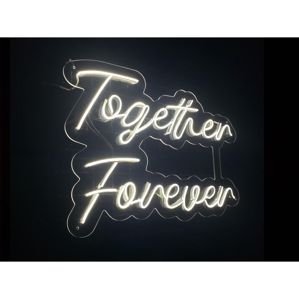 Letreiro Neon Together Forever 65x45cm | Shopee Brasil