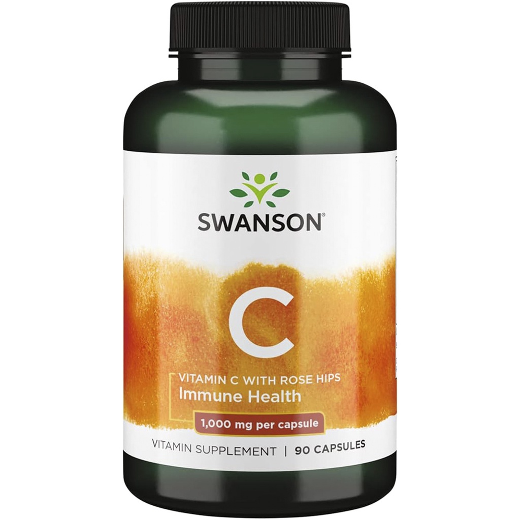 Vitamina C Rosa Mosqueta 90 Capsulas Swanson Importada USA | Shopee Brasil