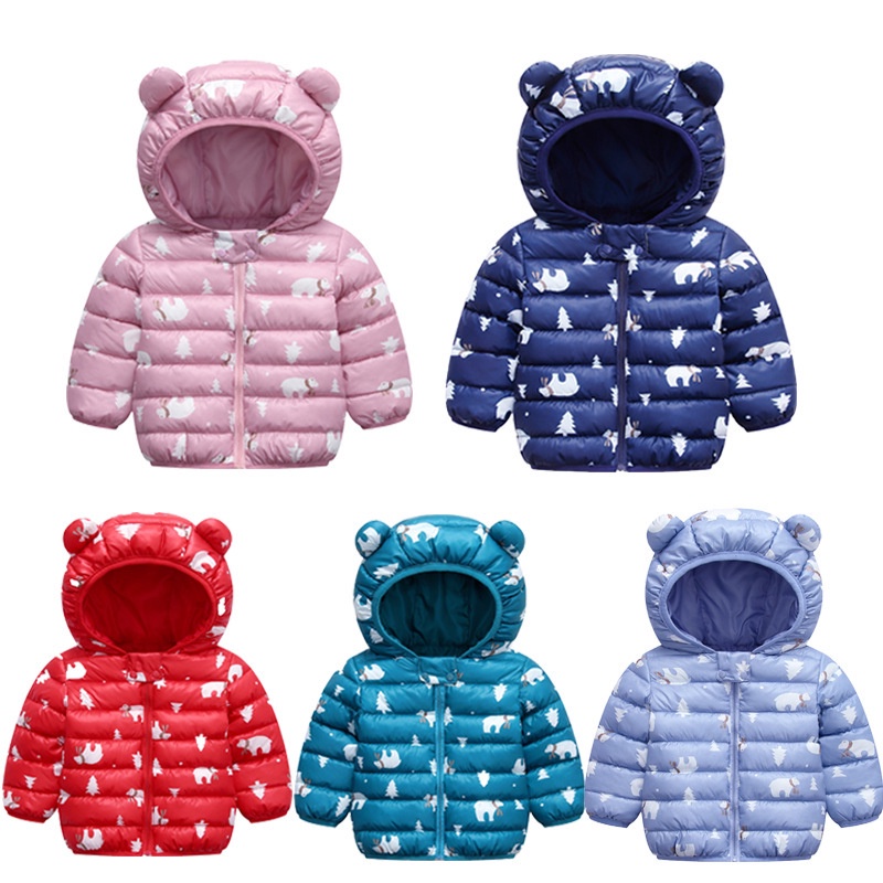 Jaqueta Infantil Com Bojo E Desenho Para Outono Inverno Baby Boys Girls ...