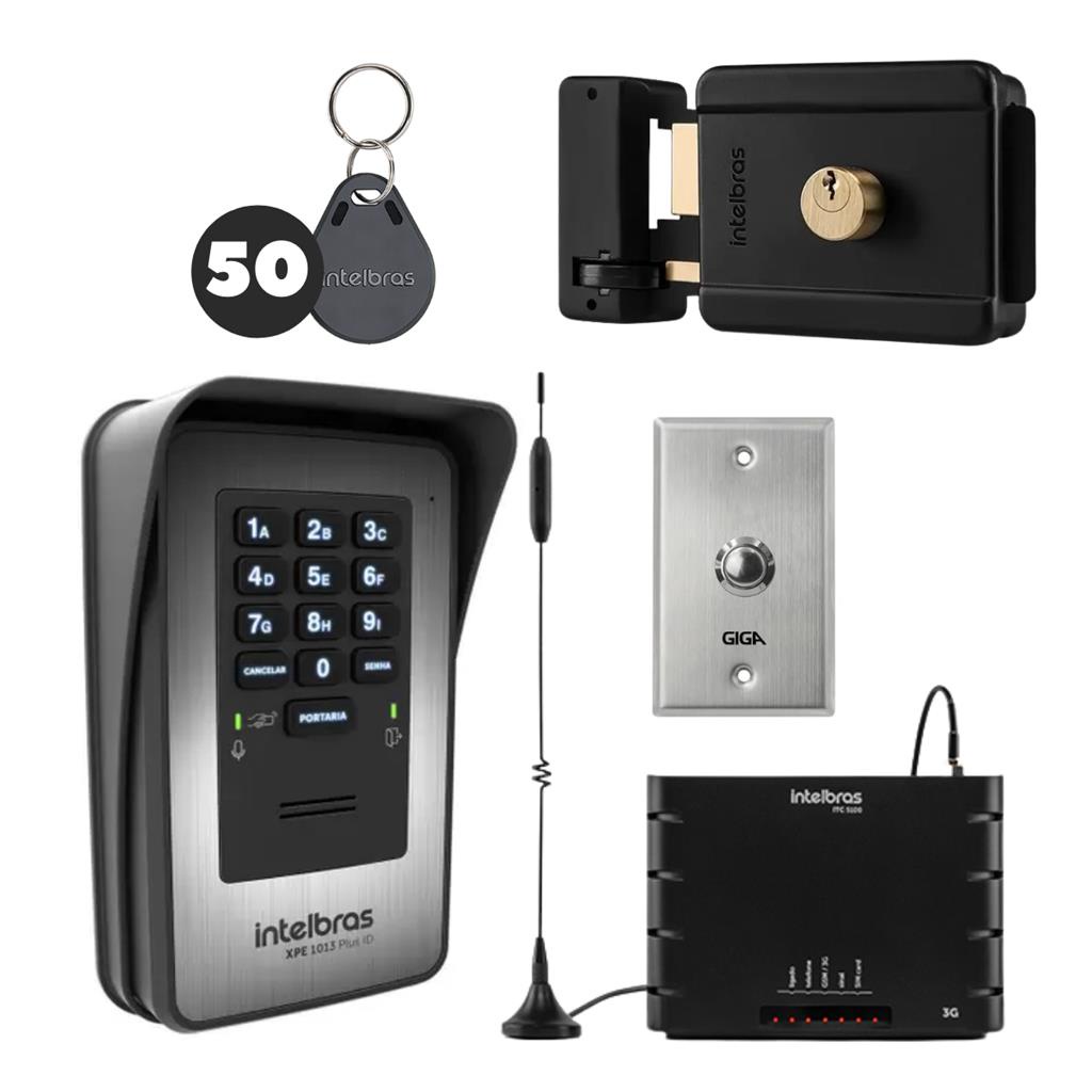 Interfone Coletivo Sem Fio Intelbras: Porteiro GSM 3G, Leitor RFID e ...