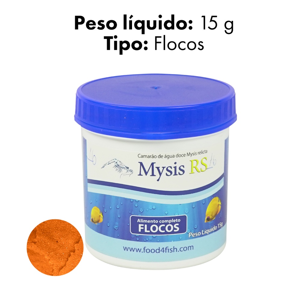 ALIMENTO BCUK MYSIS RS FLAKE 15G | Shopee Brasil