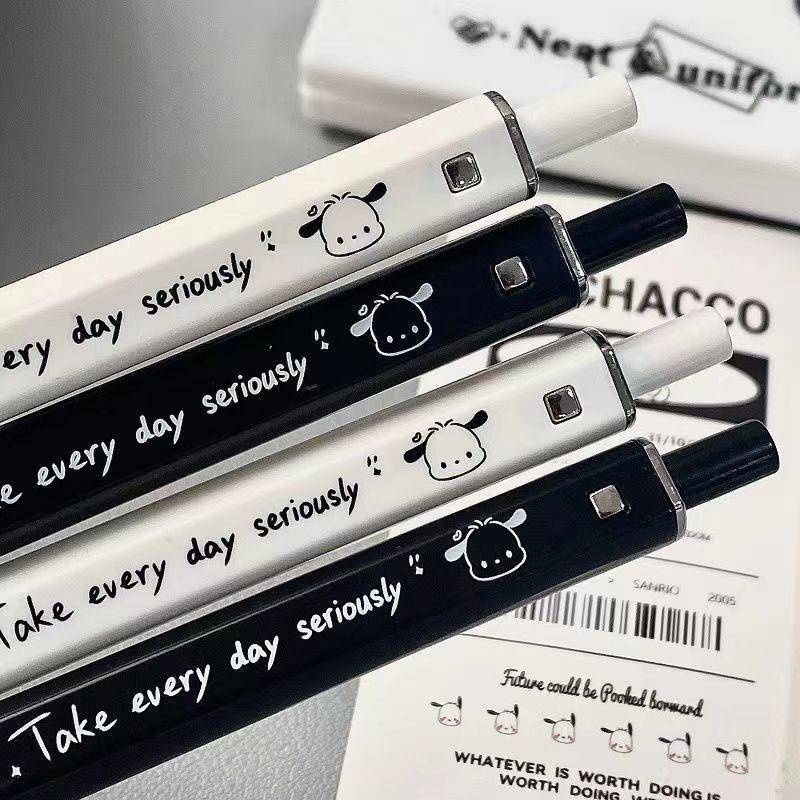 2023 Sanrio Pochacco Ins Neutral pen Kawaii Caneta De Tinta Preta Gel ...