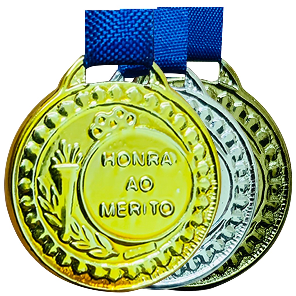 Lote Promocional 100 Medalha 2,9cm Honra Ao Mérito Premiação | Shopee ...