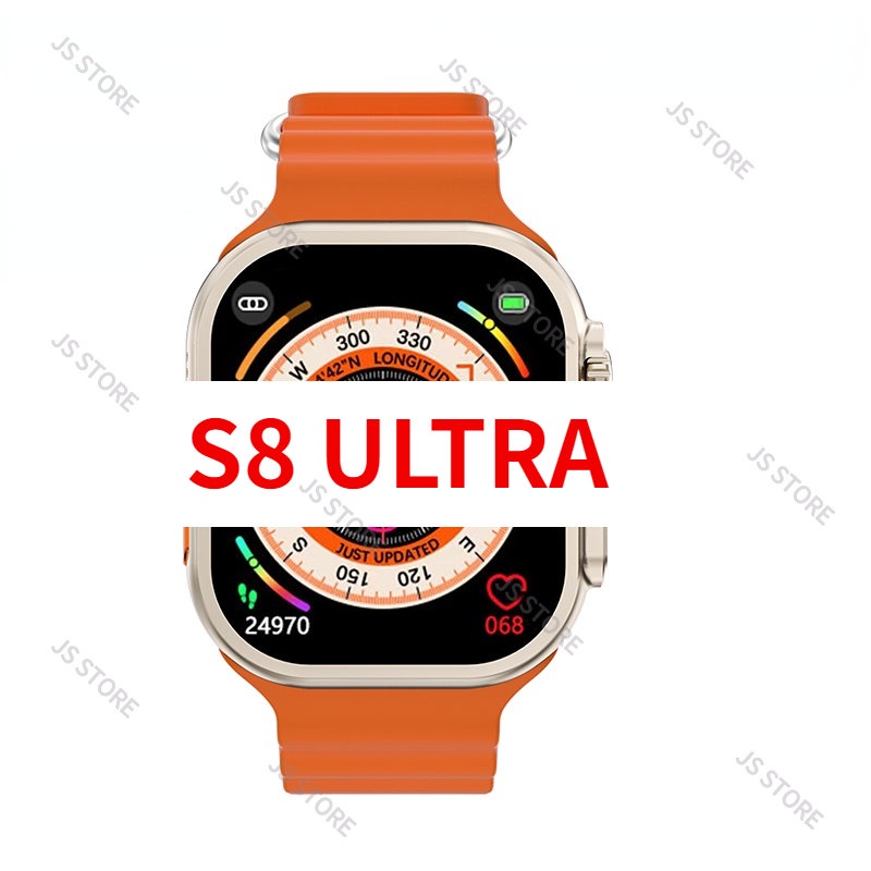 S8 Ultra Relógio Inteligente Digital Series 8 IWO HD Tela Masculino ...