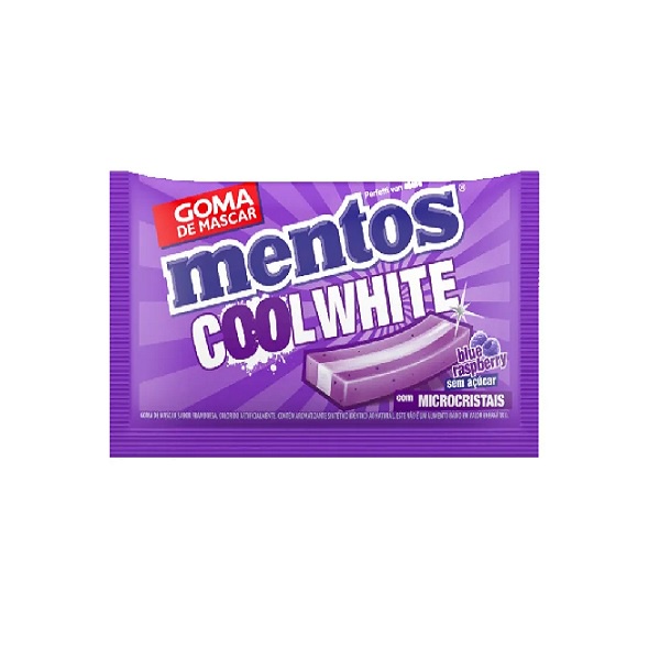 Mentos Cool White Blue Raspberry contendo 15 unidades | Shopee Brasil