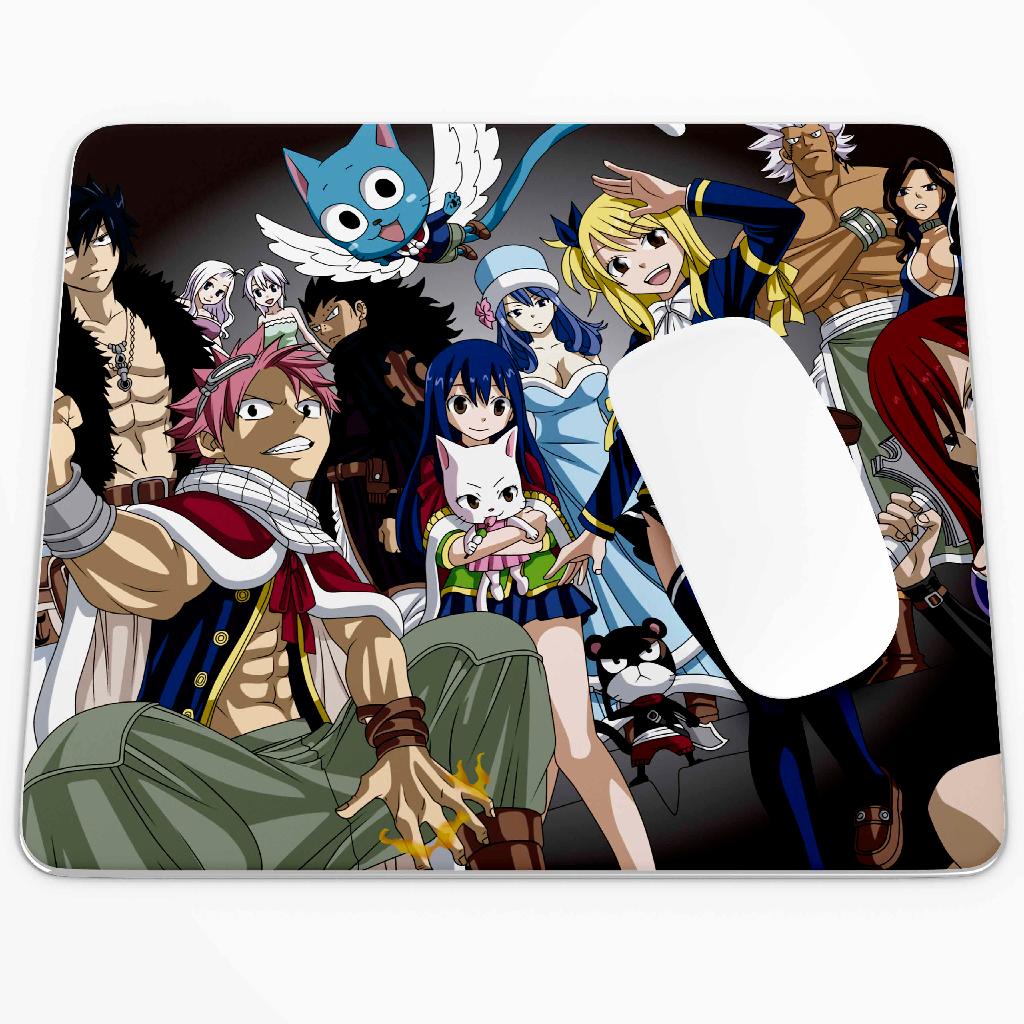 Mouse Pad Fairy Tail Wendy Natsu Lucy Happy | Shopee Brasil