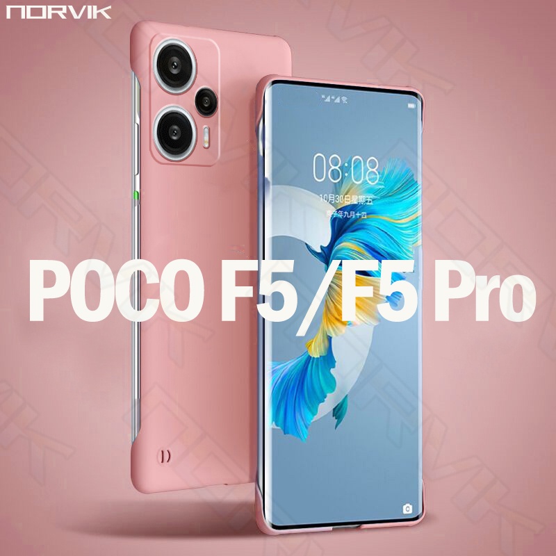 Caixa NORVIK Para Xiaomi POCO F5/F5 Pro 5G Luxo Ultra Fina De Telefone À Prova De Choque Capa ...