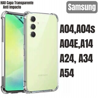 Capa Capinha Transparente Anti Impacto TPU Case Para Samsung Galaxy A04 4G A04S A04E A14 A24 A34 ...