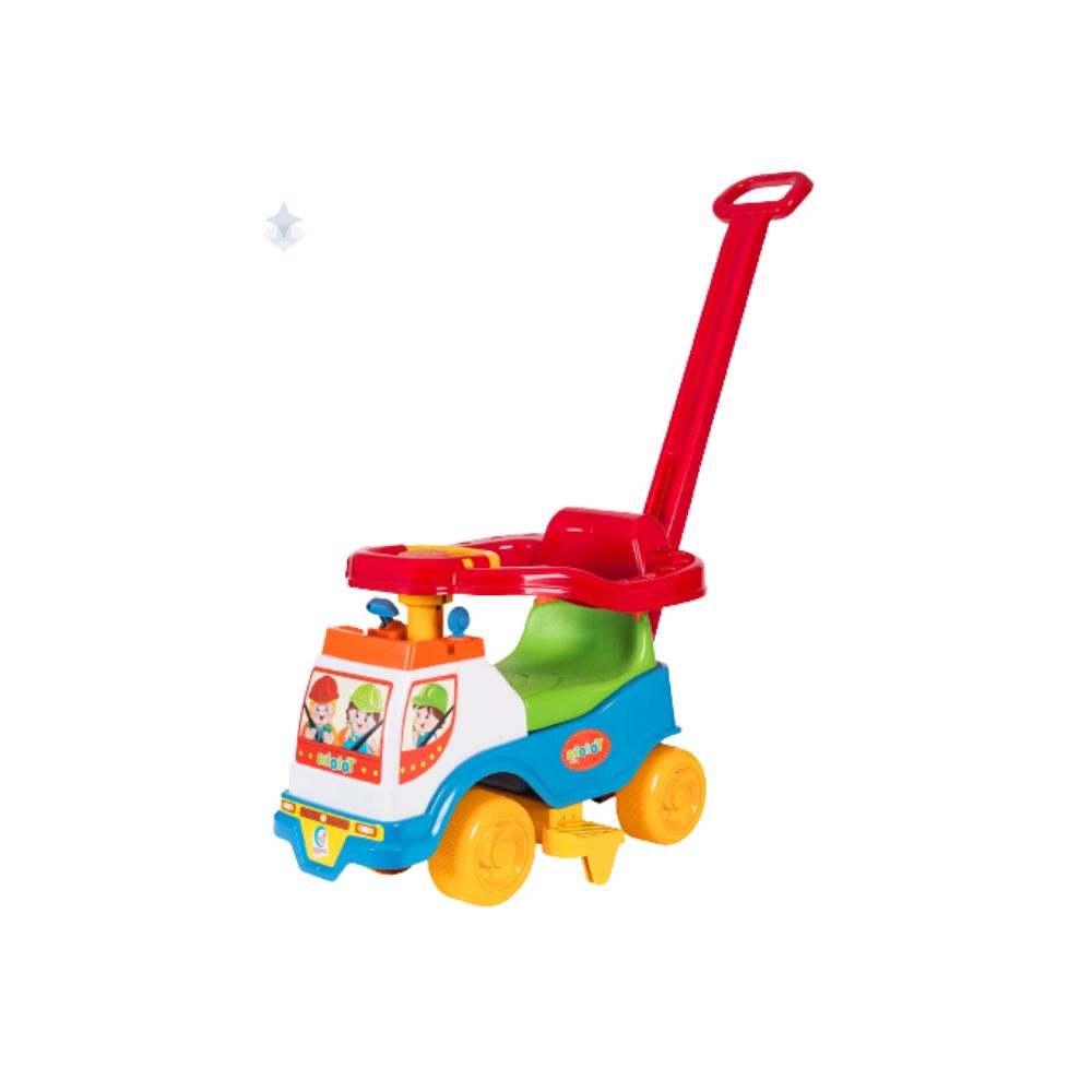 Triciclo Totoka Andador Azul Moto Plus para Bebes Menino Criança ...