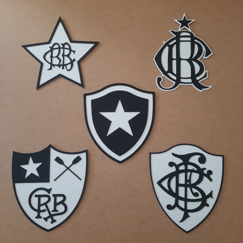 Evolução de escudos Botafogo | Shopee Brasil